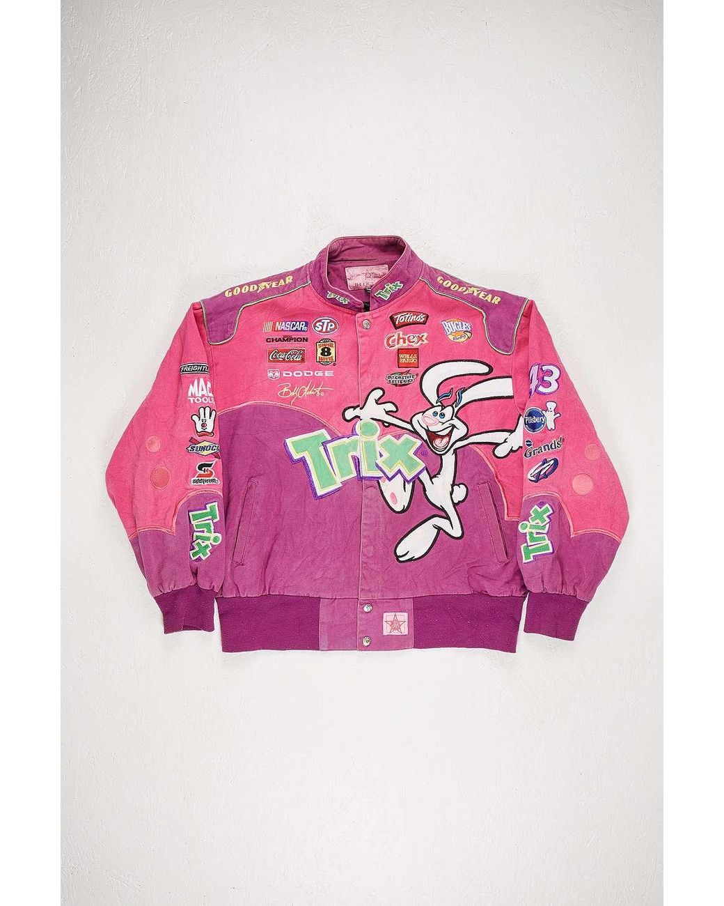Urban Renewal One-of-a-kind Nascar Trix Racing Jacket in Pink | Lyst UK