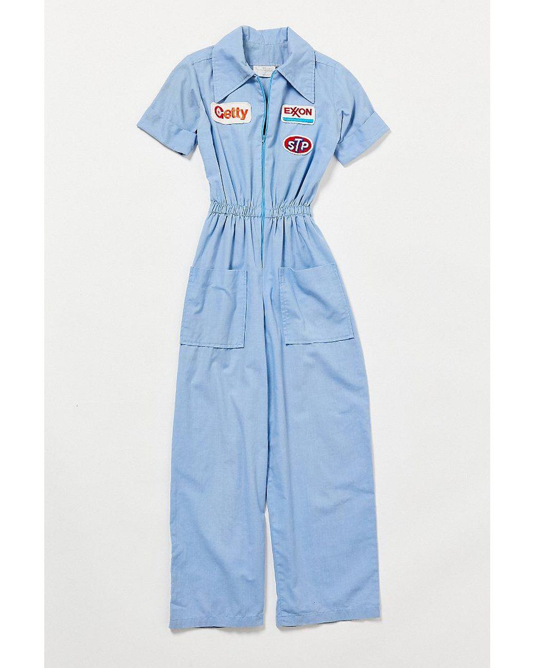 Urban Outfitters Vintage Exon '60s Mechanic Coverall in Blue | Lyst