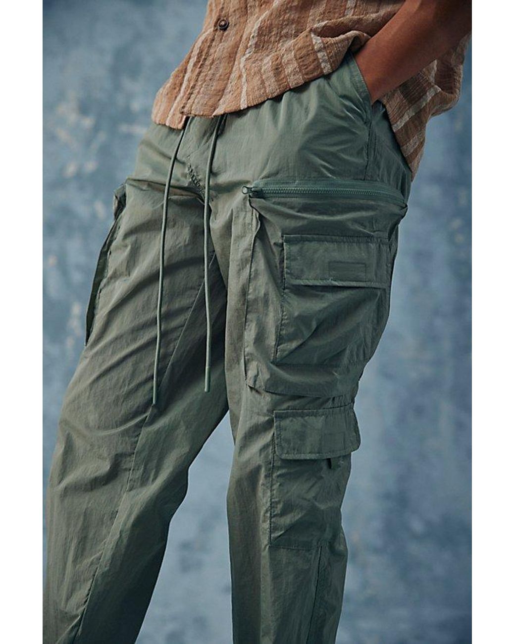 Standard Cloth Technical Nylon Cargo Pant in Green for Men | Lyst