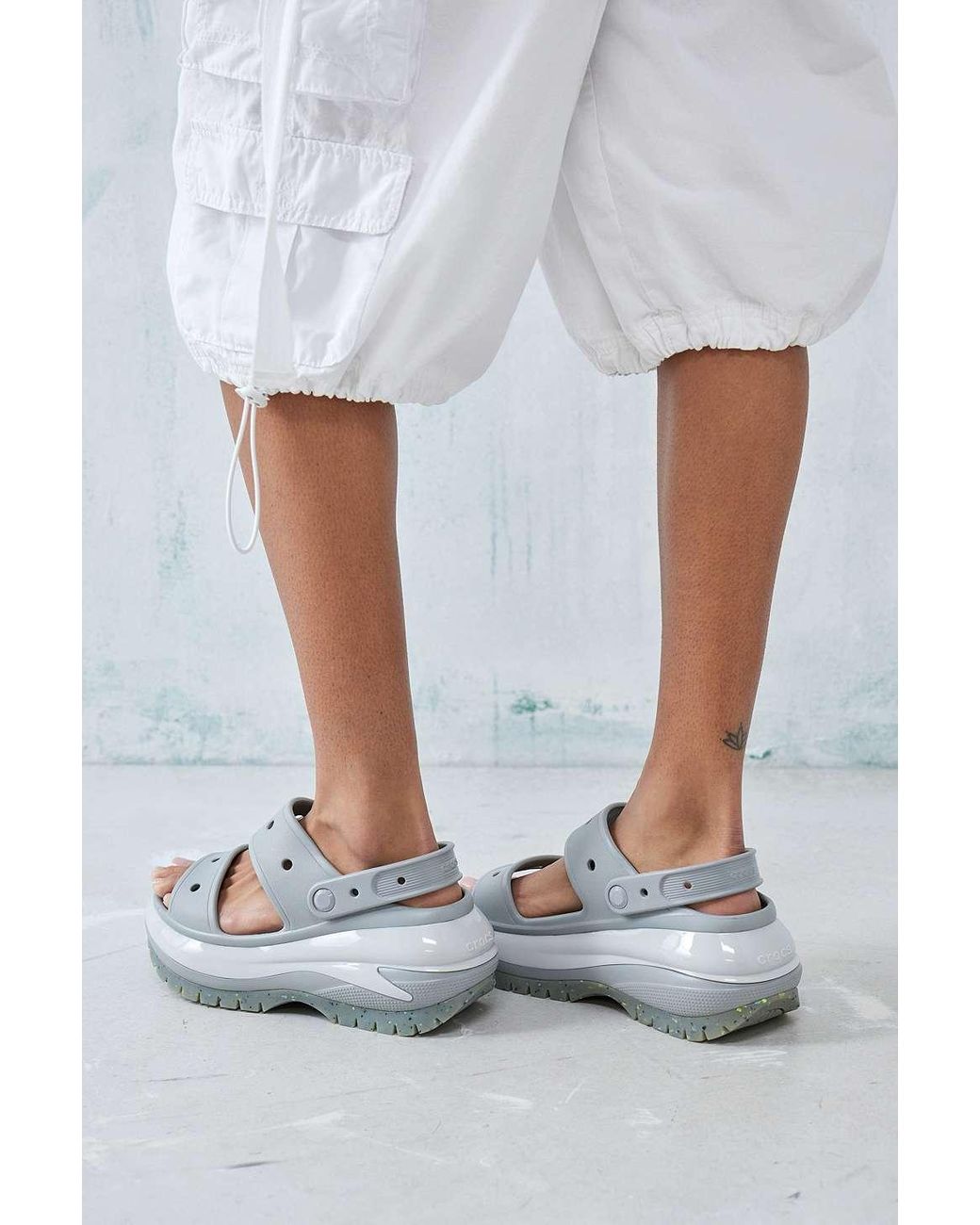 Crocs™ Grey Mega Crush Sandals in Grey | Lyst UK