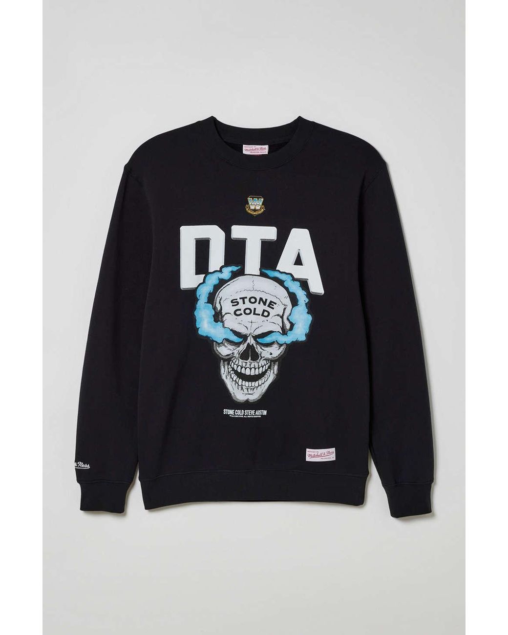 Mitchell & Ness Wwe Stone Cold Steve Austin Dta Crew Neck Sweatshirt In ...