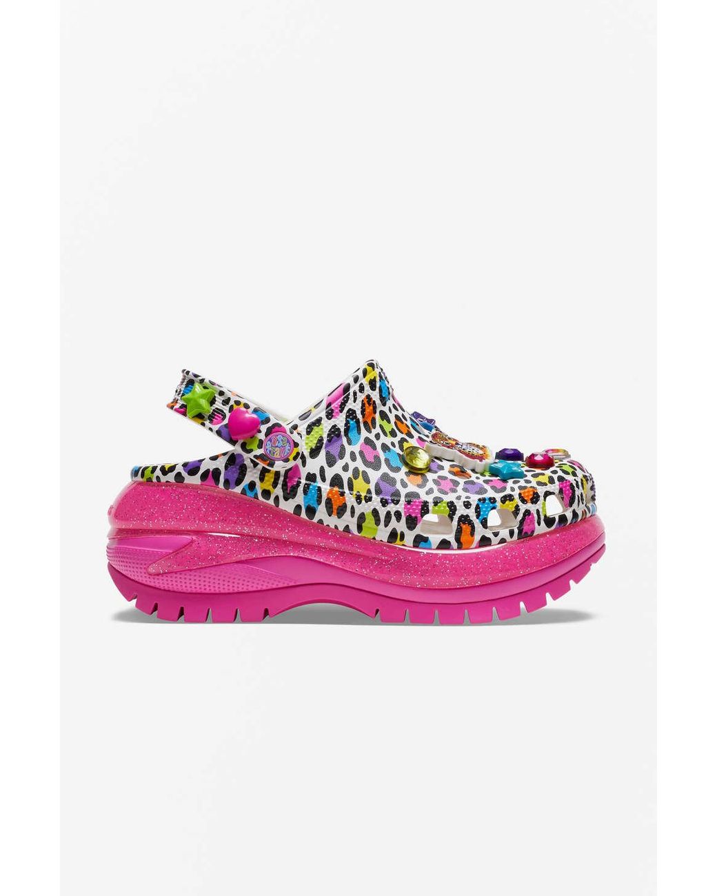 Crocs™ X Lisa Frank Mega Crush Clog In Electric Pink,at Urban Outfitters | Lyst