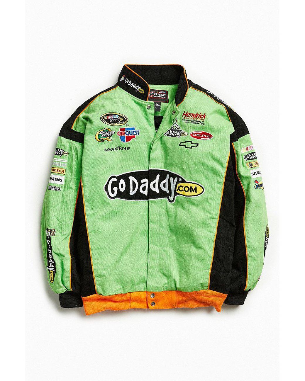 Urban Outfitters Vintage Nascar Godaddy Jacket in Green for Men | Lyst