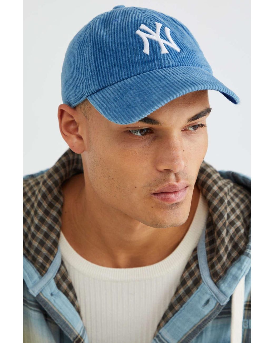 '47 Uo Exclusive Mlb New York Yankees Cord Cleanup Baseball Hat In Blue ...