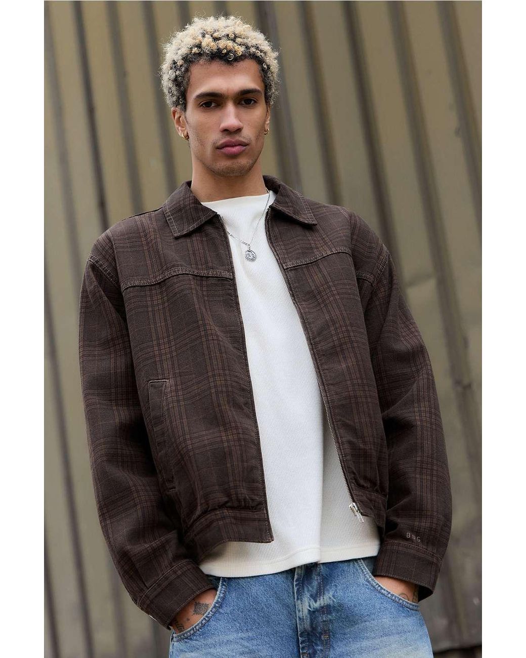 BDG Partridge Brown Check Jacket for Men | Lyst UK
