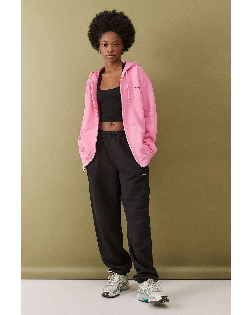 iets frans... Zip-through Pink Hoodie | Lyst UK