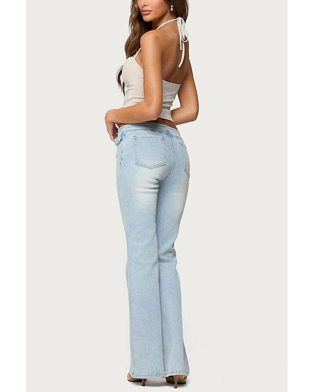 Edikted Jesika Sweetheart Halter Top in White | Lyst
