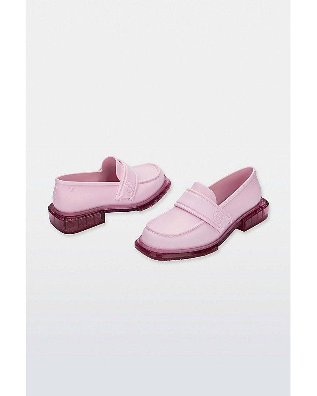 Melissa Spencer Jelly Loafer in Pink | Lyst