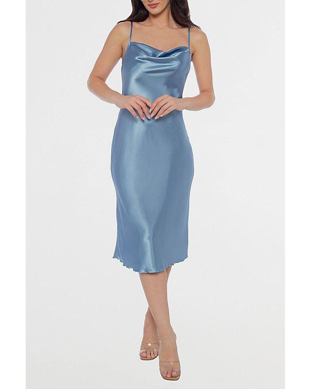 Bebe Satin Slip Dress