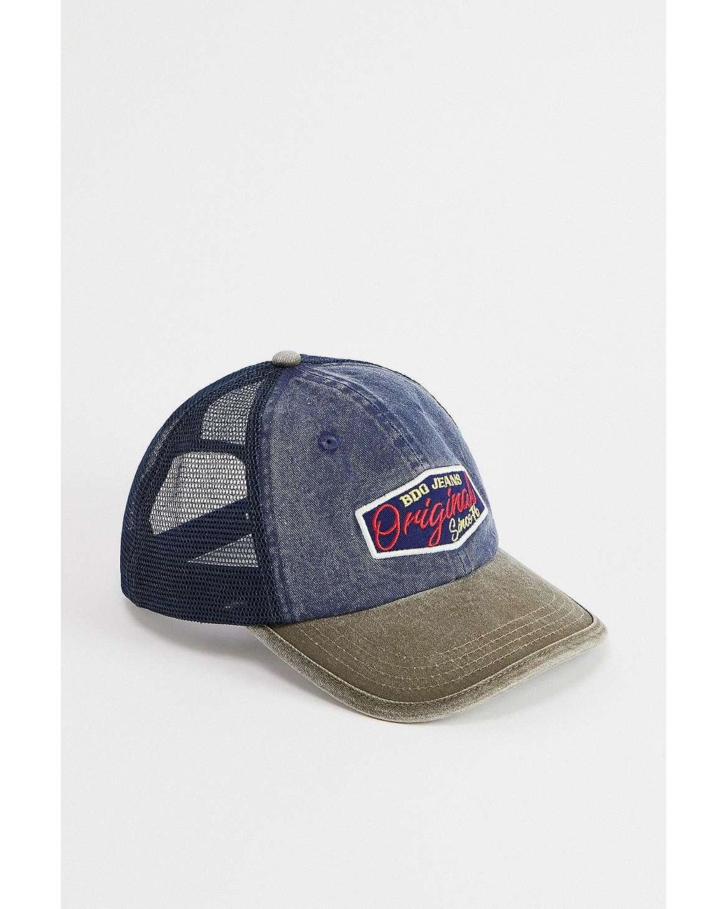 BDG Navy Trucker Cap in Blue for Men | Lyst UK