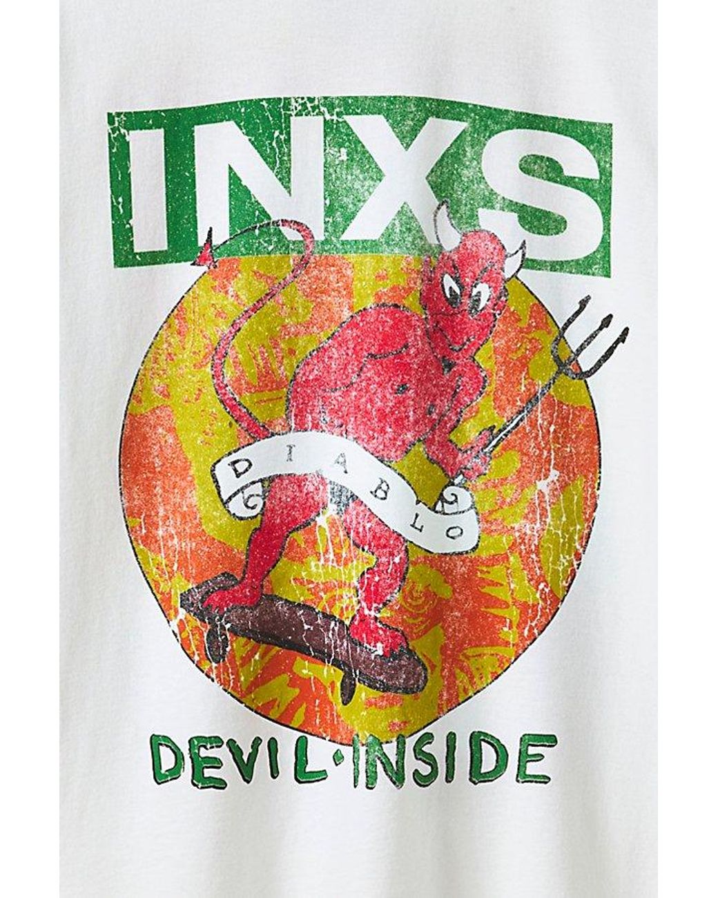 Urban Outfitters Inxs Devil Inside Tour Graphic Tee in Gray for Men | Lyst