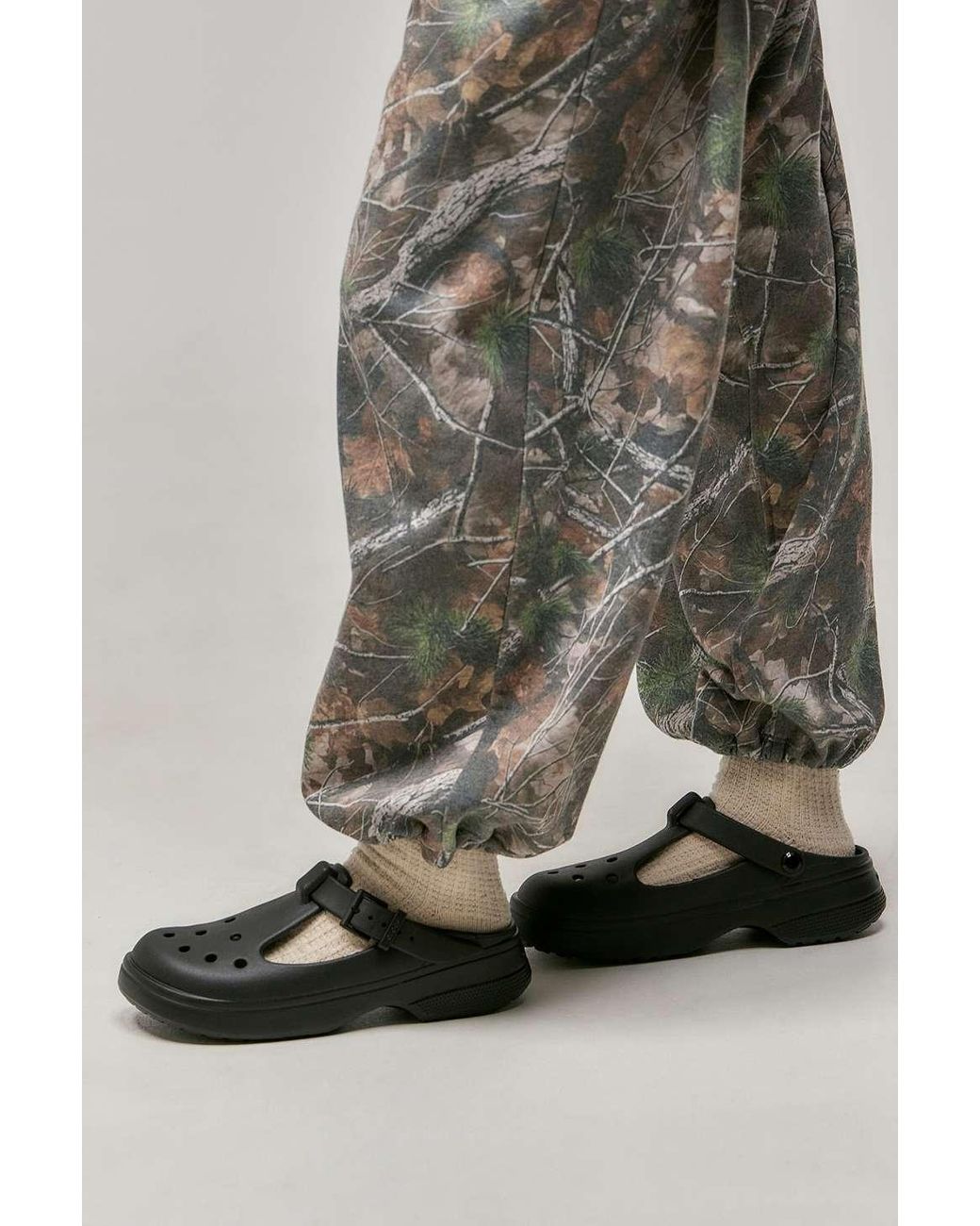 Crocs™ Black Classic Mary Jane Clogs in Grey | Lyst UK