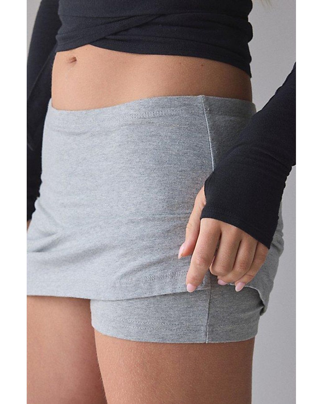 Out From Under Bec Low-Rise Mini Skort in Blue | Lyst