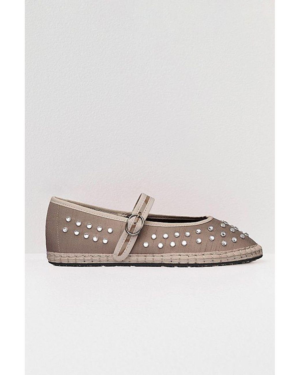 Flabelus Mae Studded Mary Jane Flat in Pink | Lyst