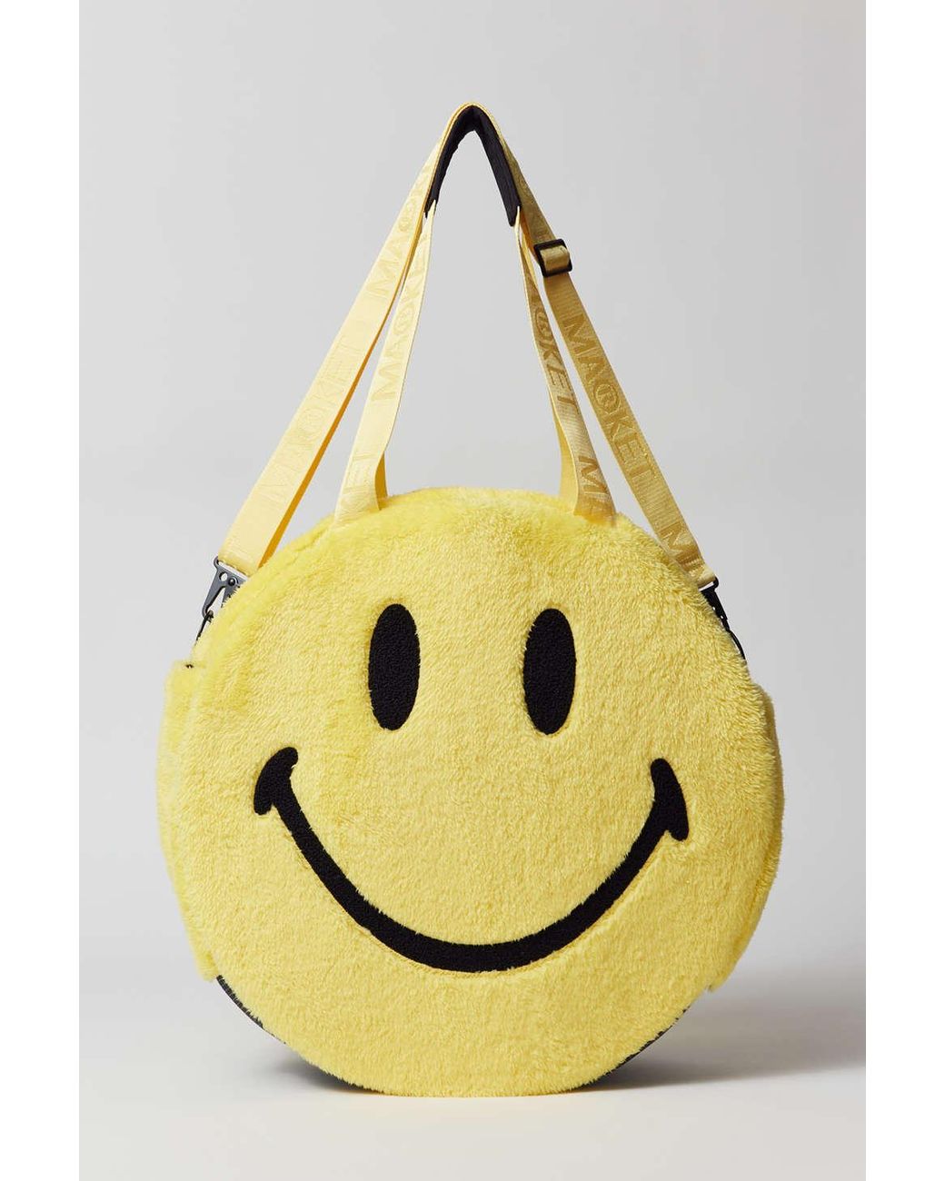 Market X Smiley Fleece Tote Bag In Yellow,at Urban Outfitters in ...