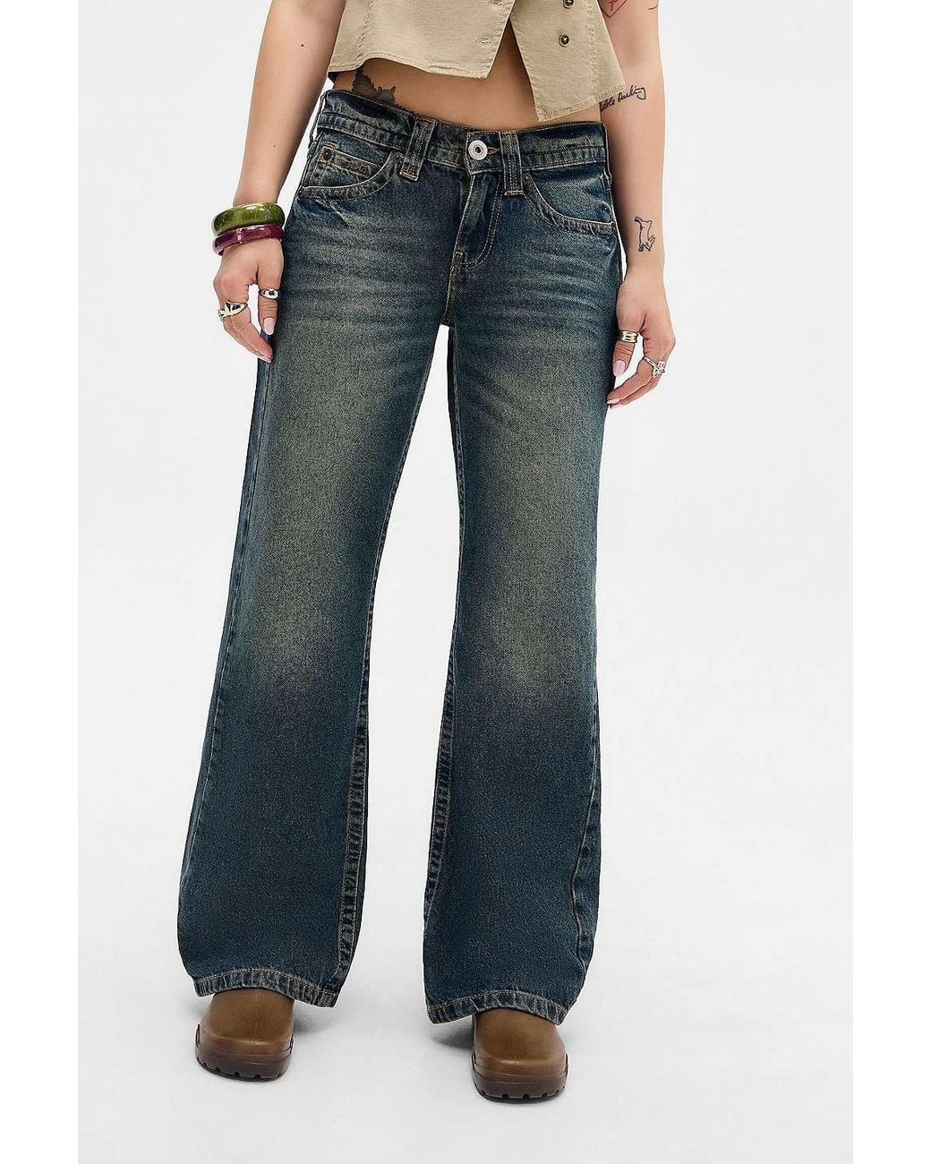 BDG Kayla Lowrider Jeans in Blue | Lyst UK