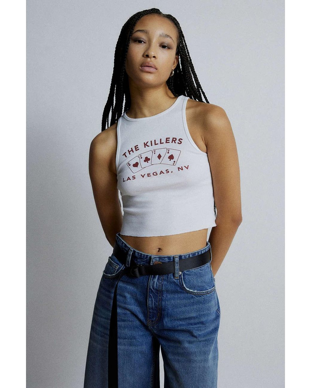 Urban Outfitters The Killers Las Vegas Tank Top in Grey | Lyst Canada