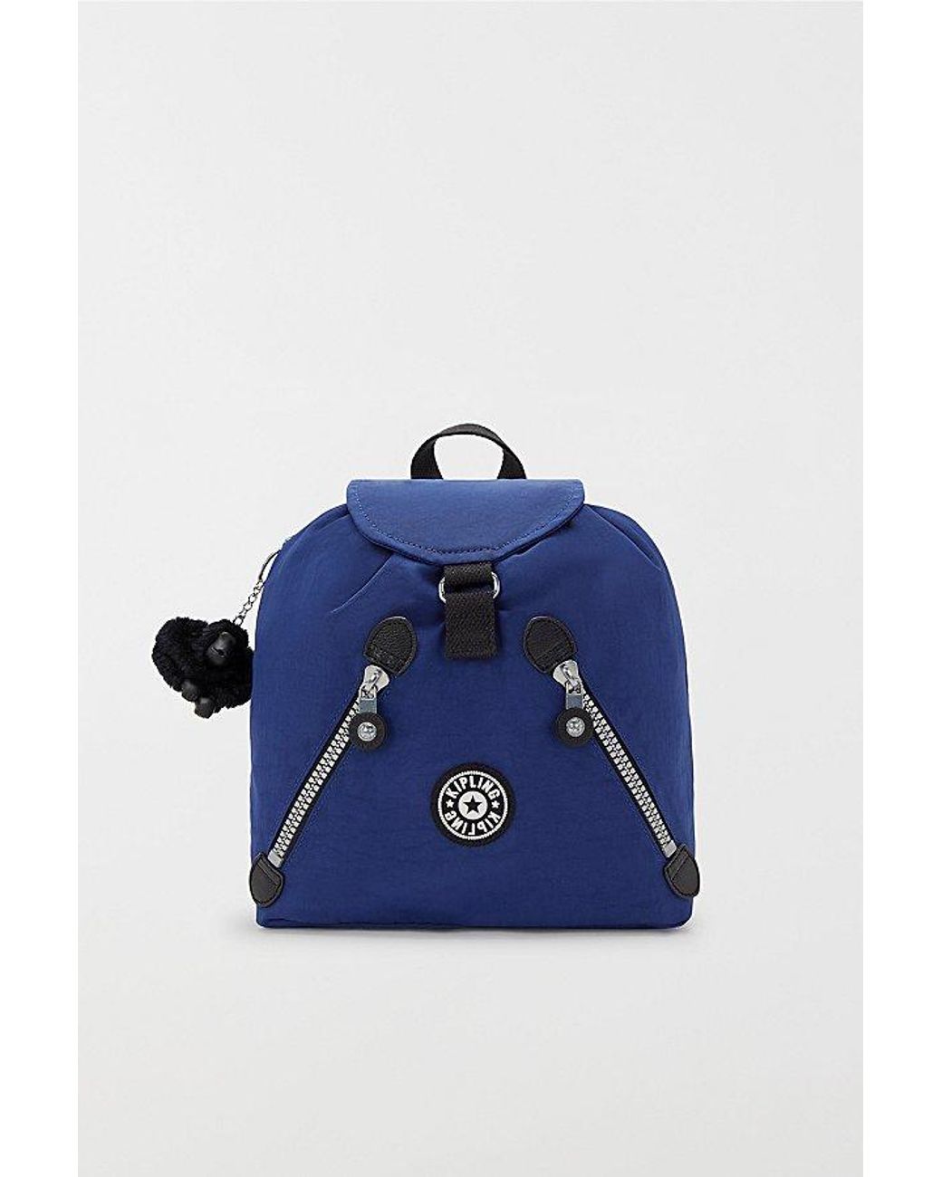 Kipling New Fundamental Heritage Nylon Small Backpack in Blue | Lyst