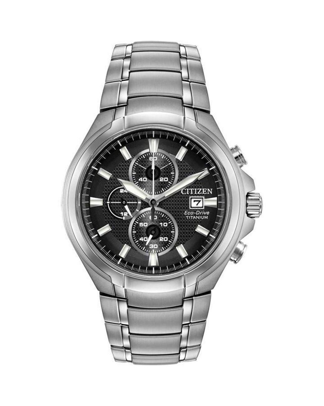 Citizen Chronograph Eco-drive Titanium Watch Grey in Metallic for Men ...