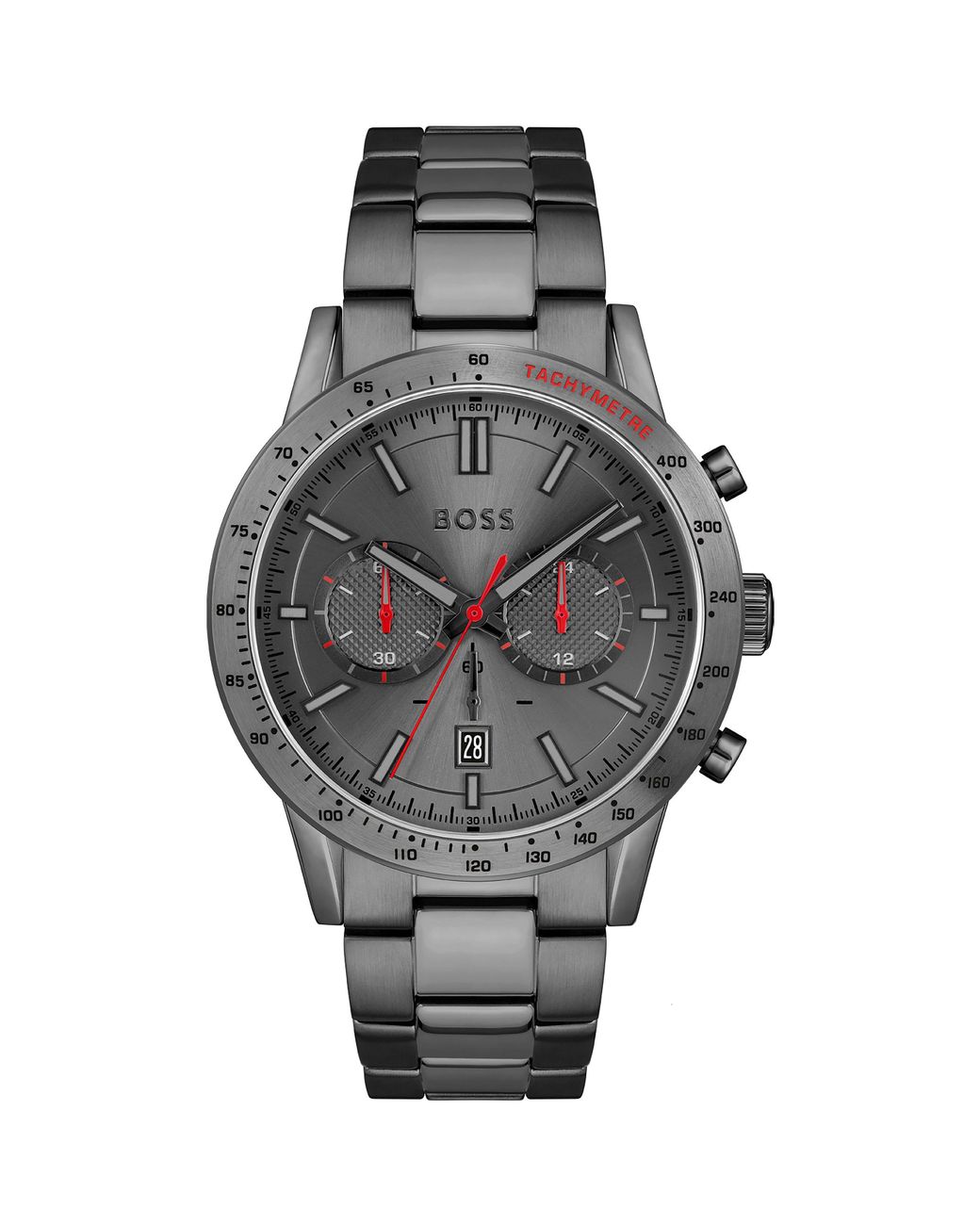 BOSS Gents Allure Ip Bracelet Watch in Grey for Men | Lyst UK