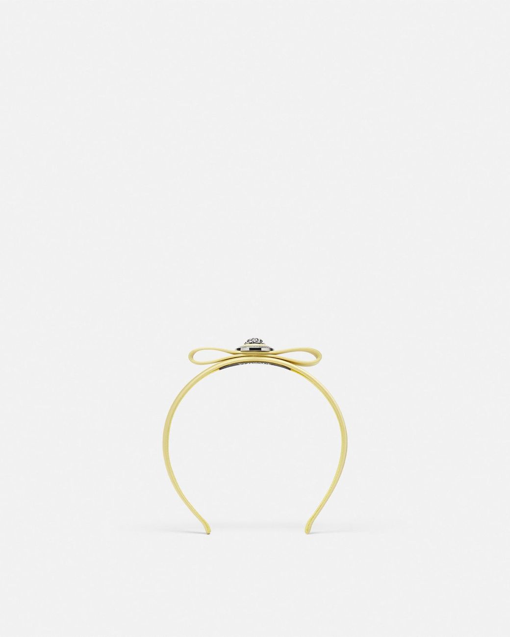 Versace Gianni Ribbon Headband in Yellow | Lyst UK