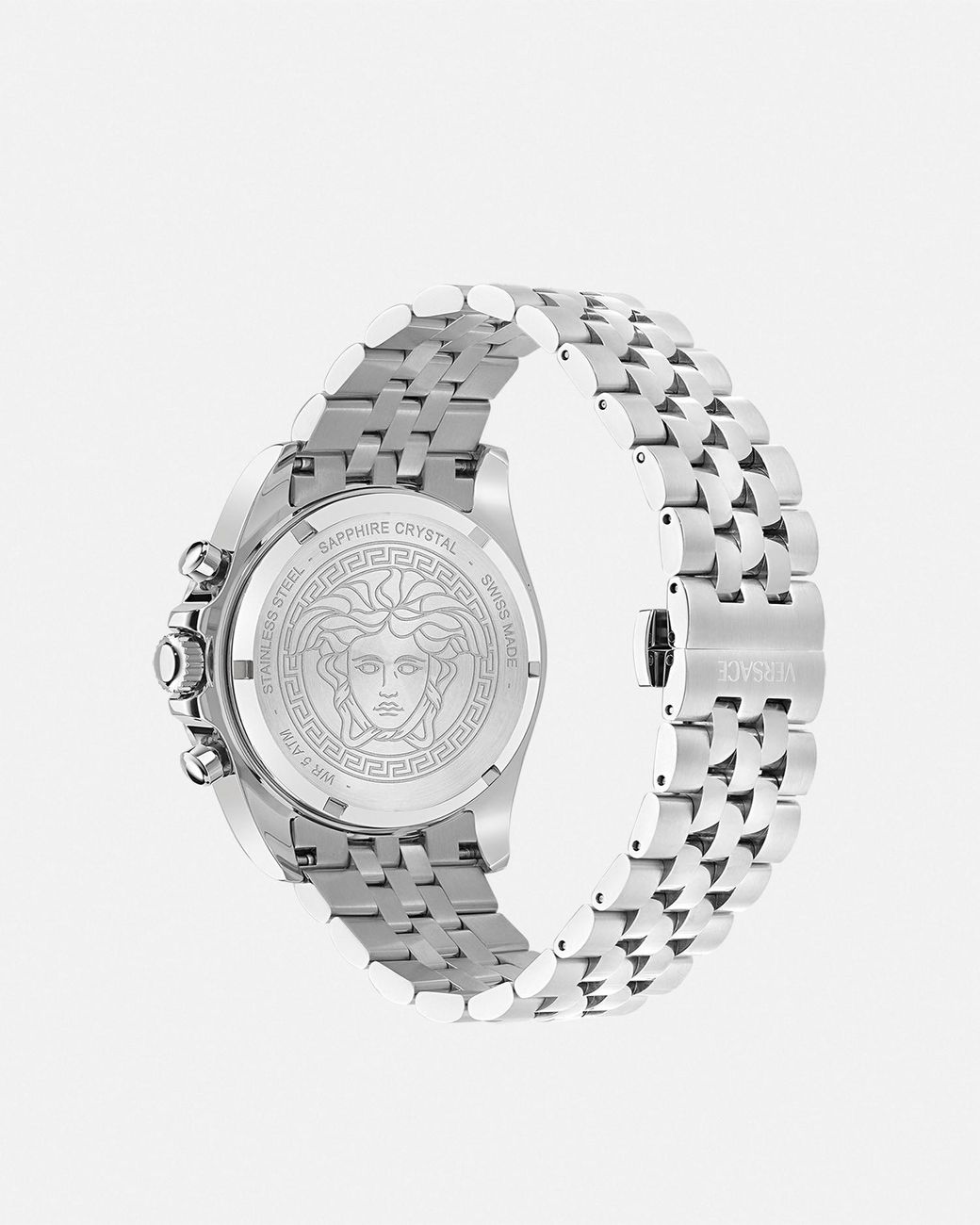 Versace Greca Chrono Wave Watch in White for Men | Lyst