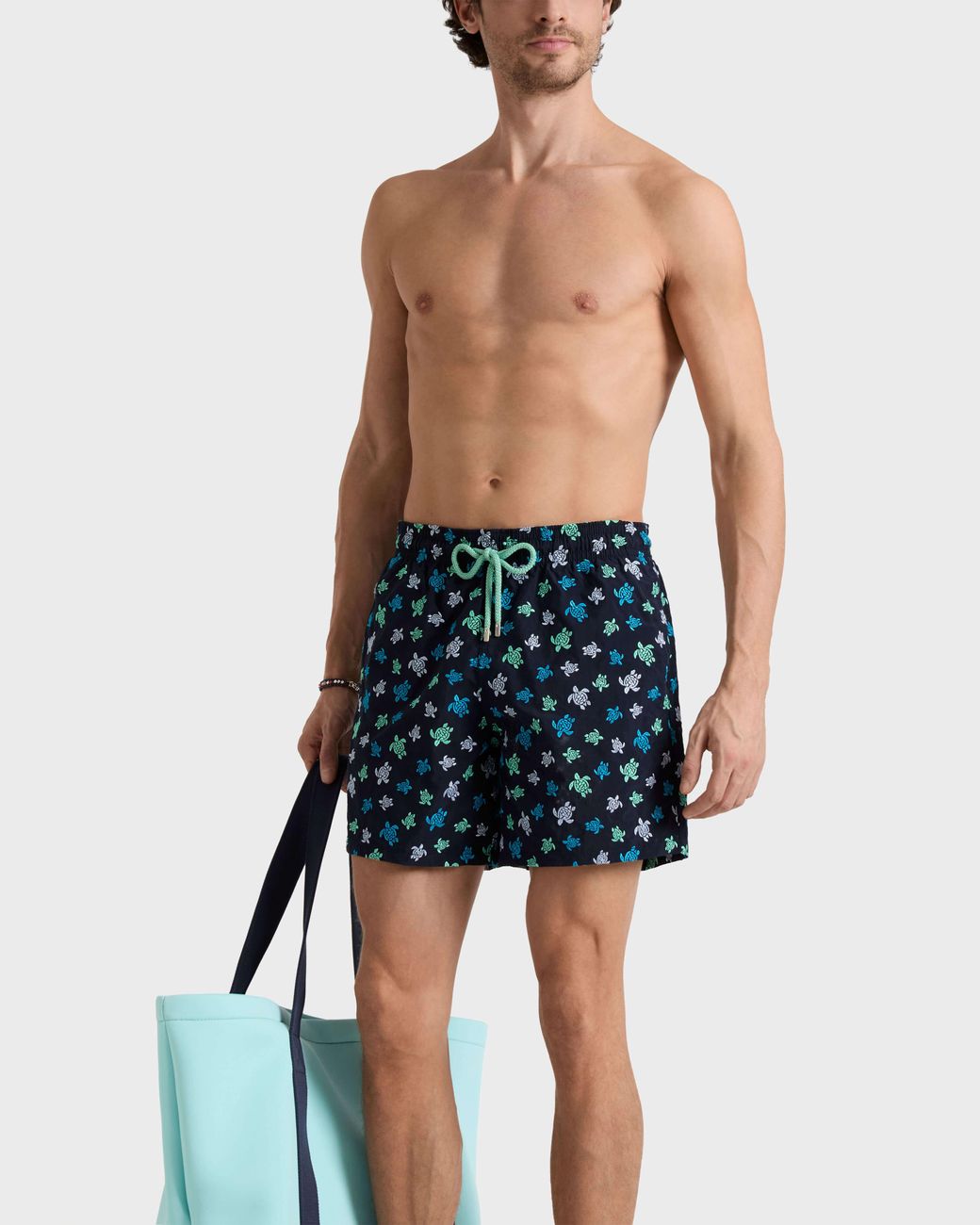 Vilebrequin Embroidered Swim Trunks Micro Ronde Des Tortues - Limited ...