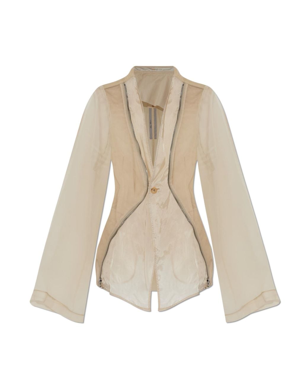 Rick Owens Transparent Jacket 'Stag' in Natural | Lyst UK
