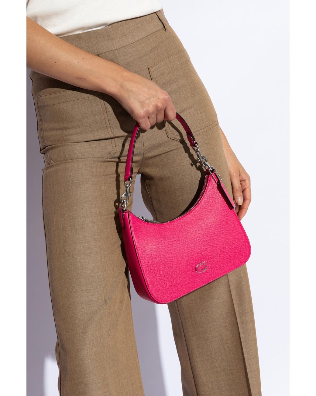 COACH Shoulder Bag in Pink | Lyst