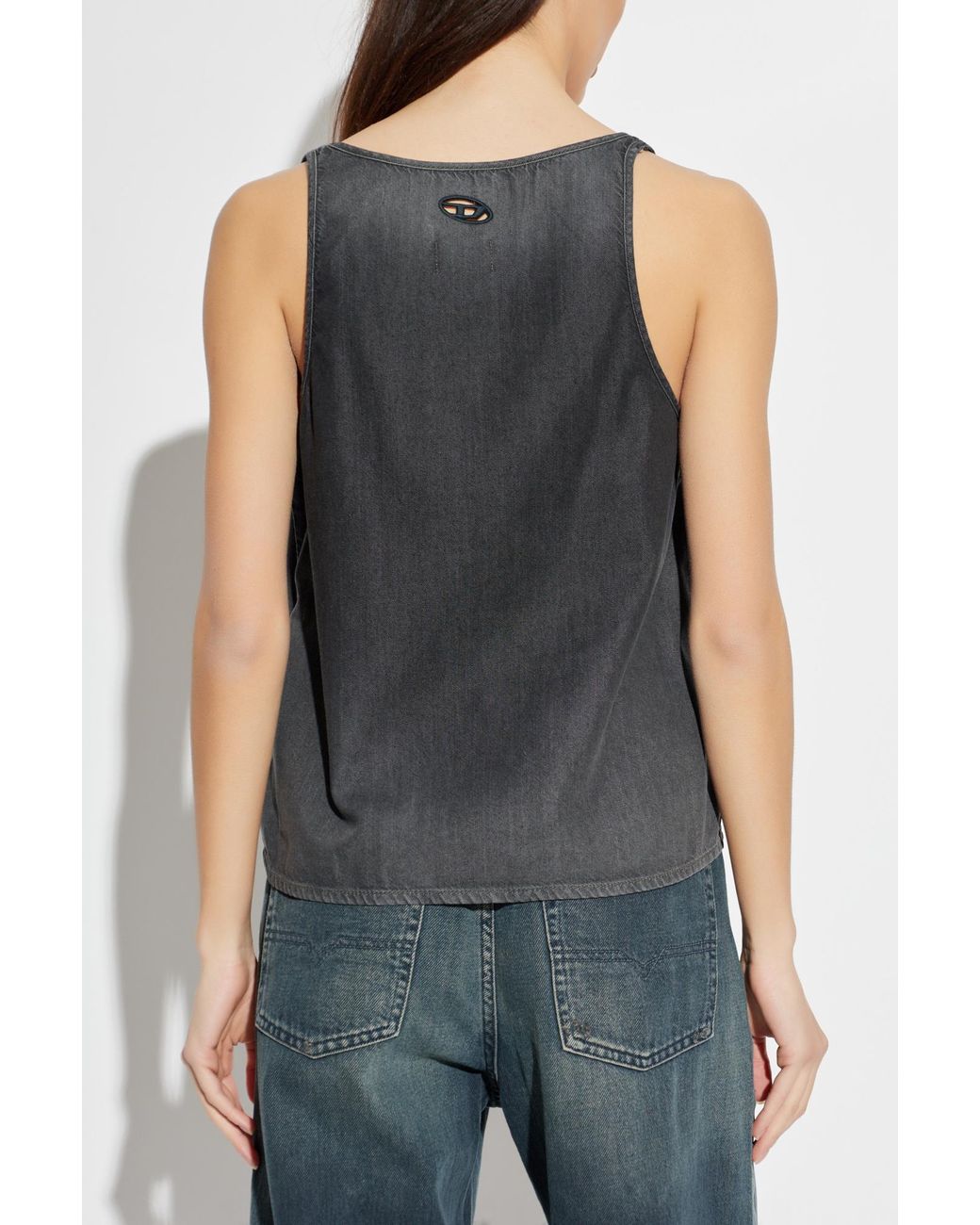 DIESEL Top 'De-Misy-S' in Grey | Lyst UK