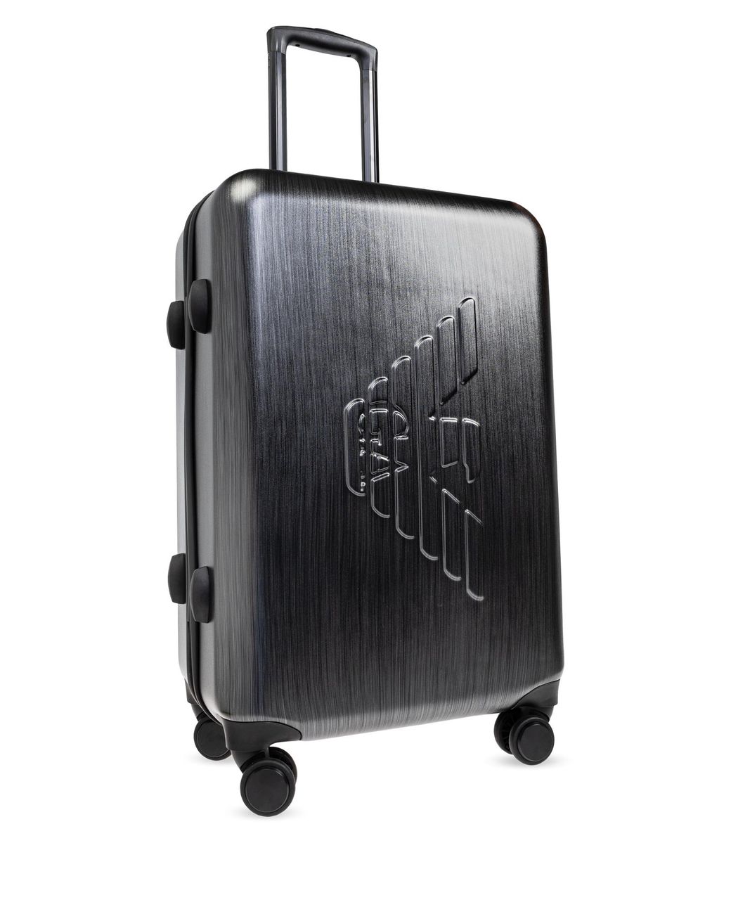 Emporio Armani Suitcase With Wheels in Black for Men | Lyst