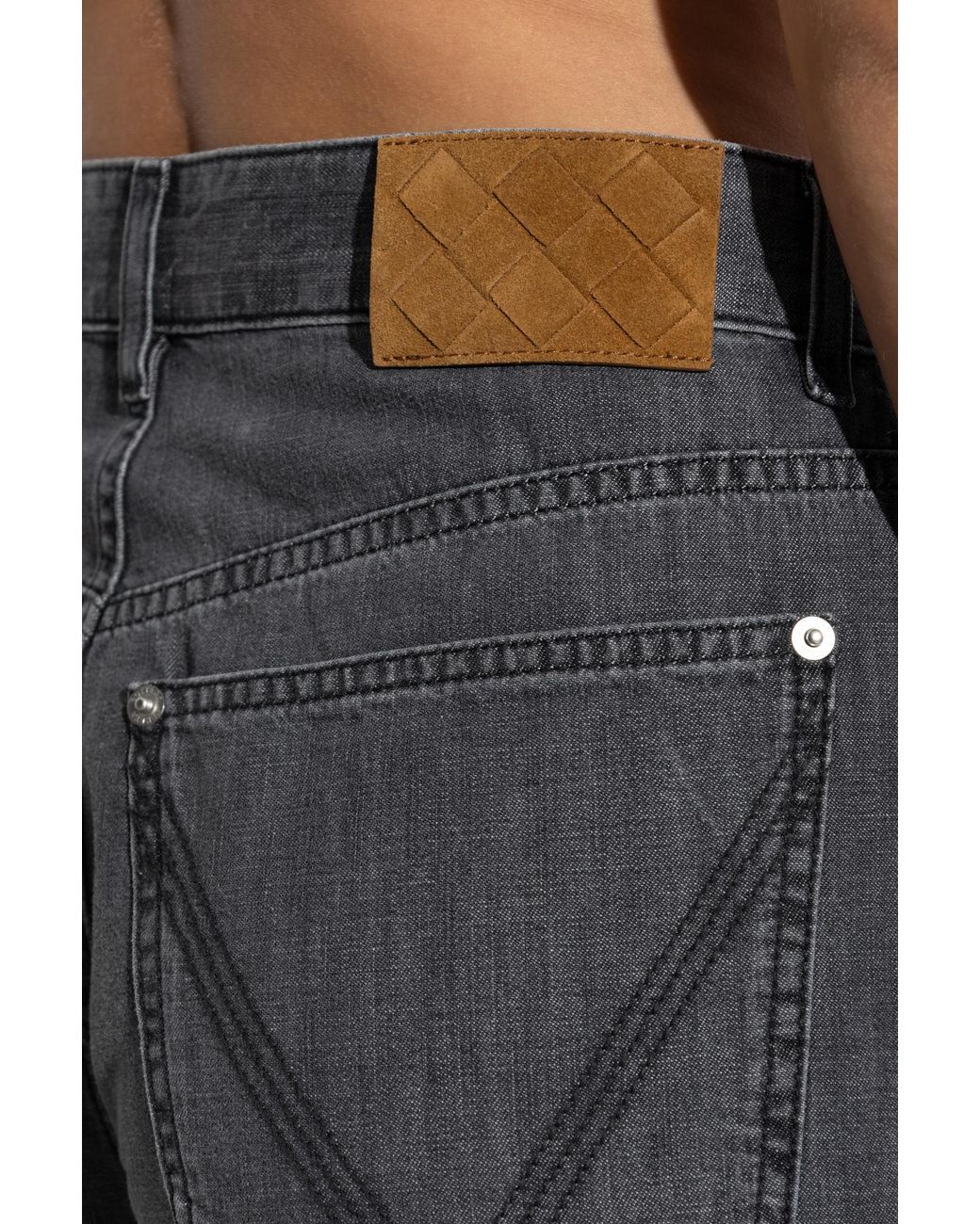 Bottega Veneta 'Wild Leg' Jeans in Gray | Lyst