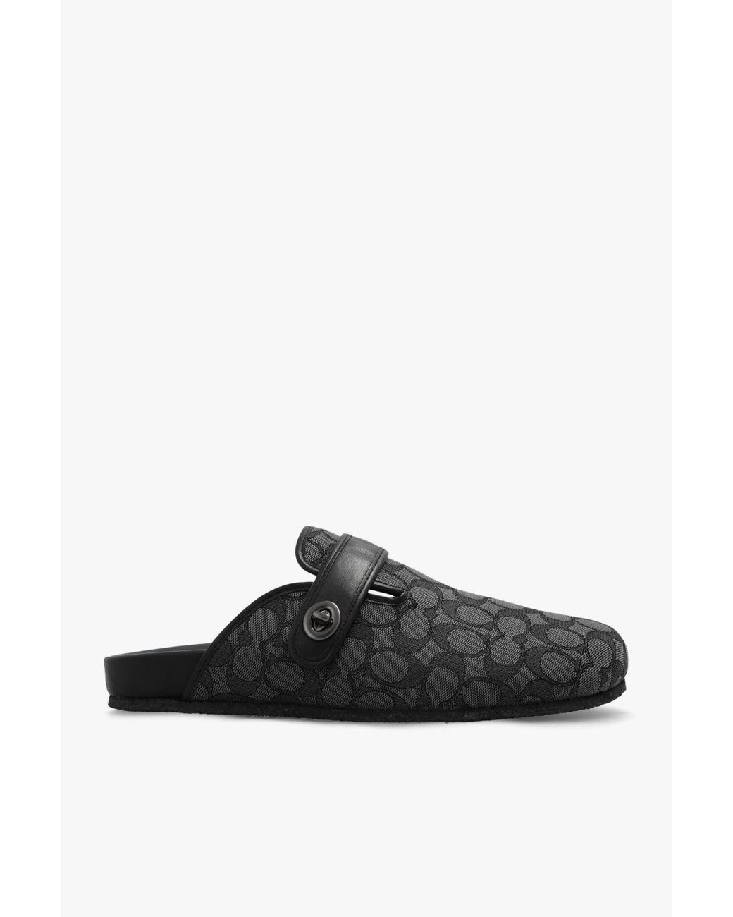 COACH Slides With Monogram in Black for Men | Lyst