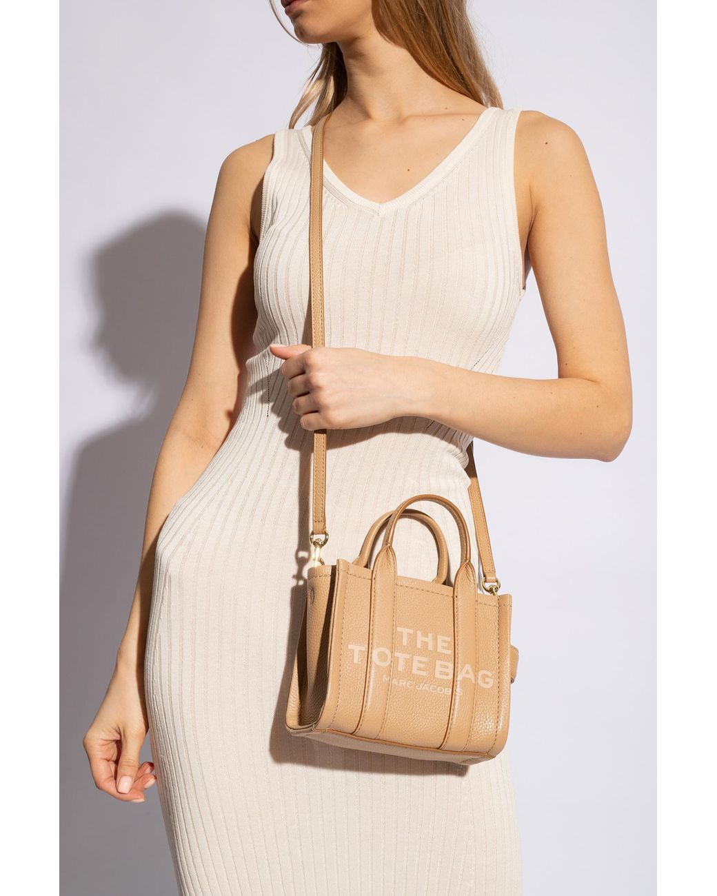 Marc Jacobs 'The Mini Tote' Shoulder Bag in Natural | Lyst