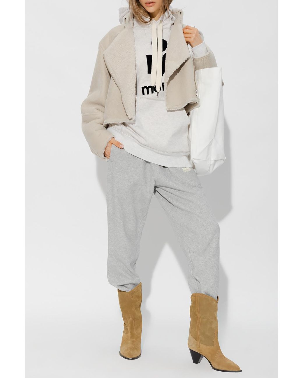 Isabel Marant Marant Etoile Mansel Hoodie in White | Lyst