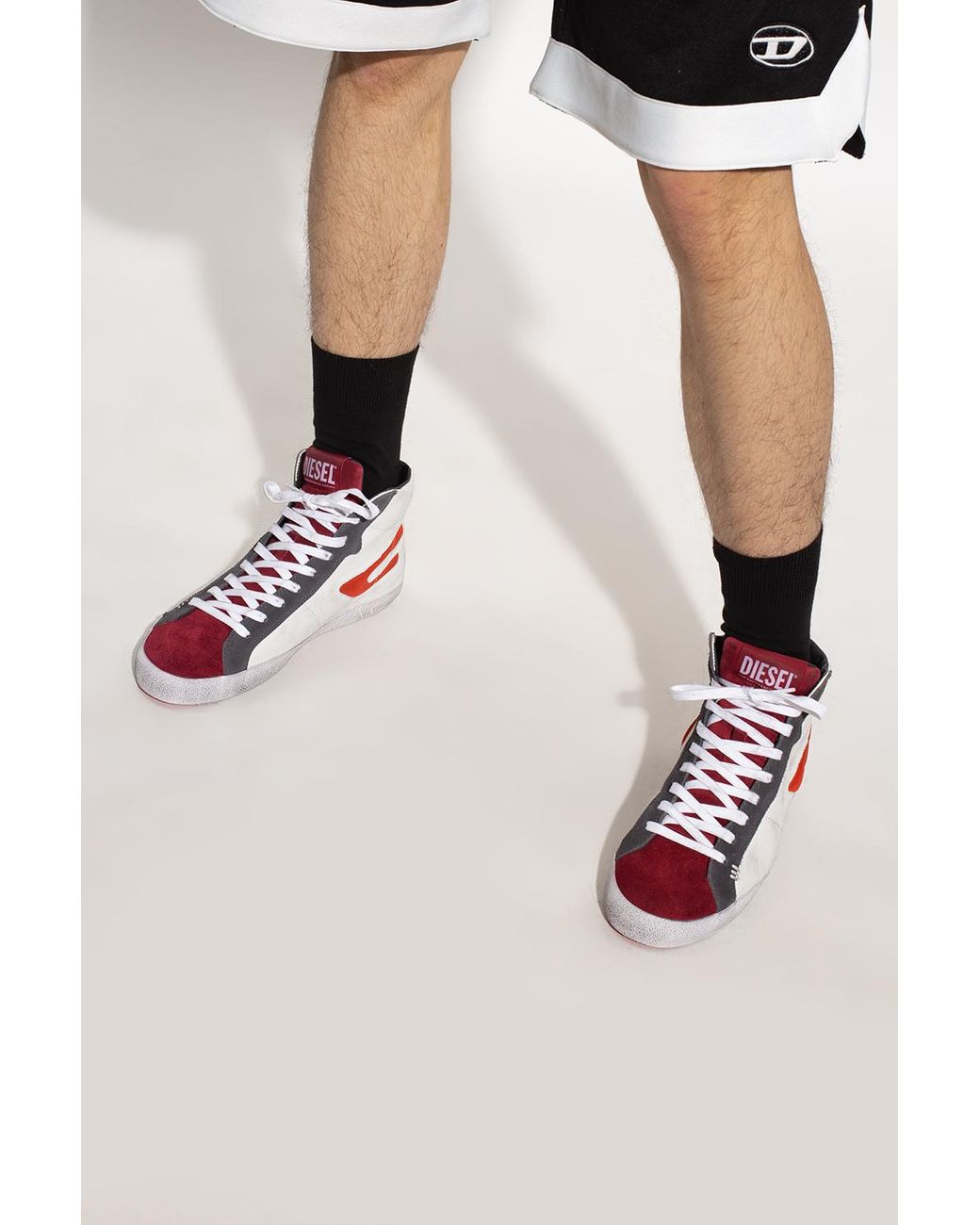 DIESEL 's-leroji' High-top Sneakers in White for Men | Lyst