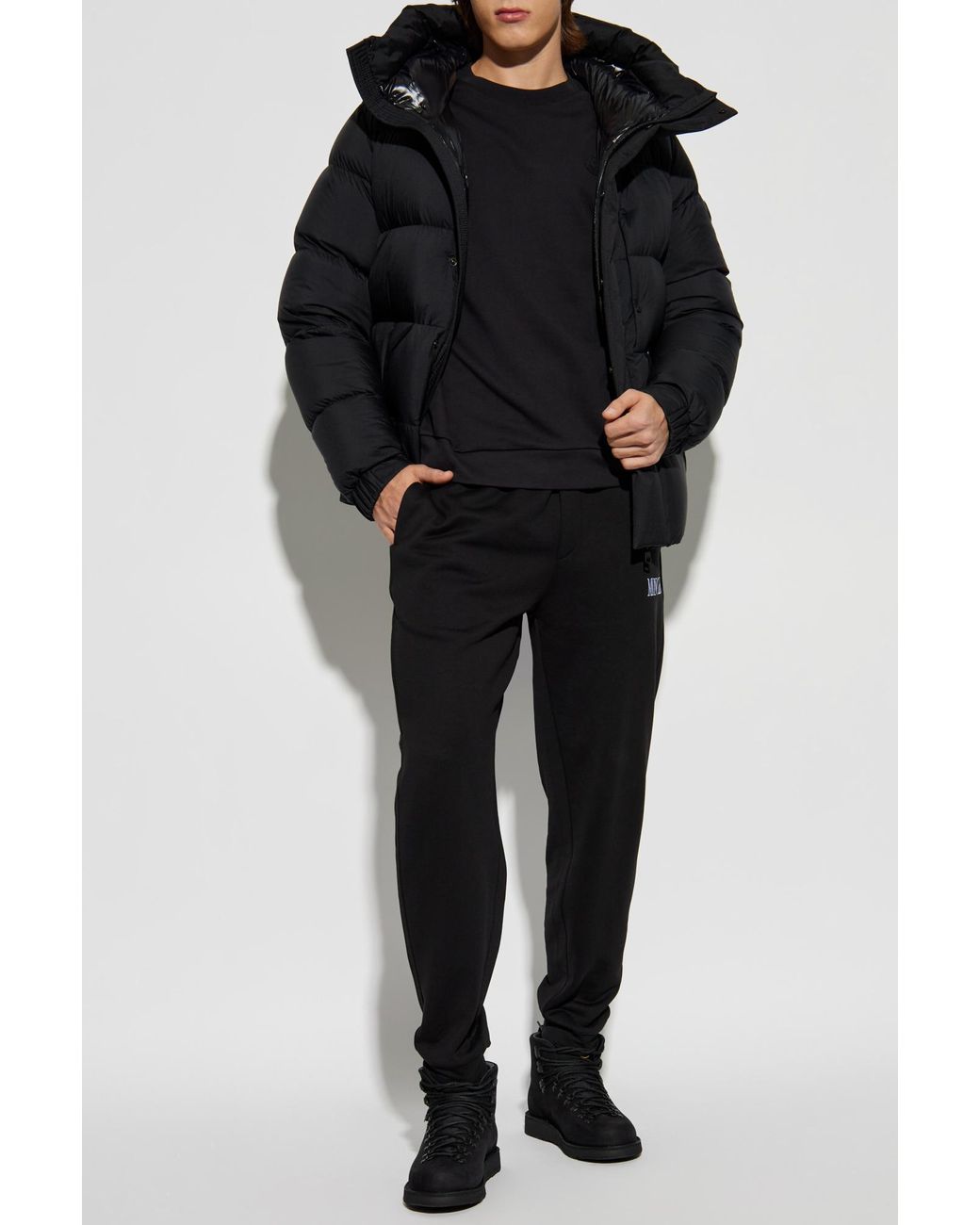 Moncler Moncler Madeira Hooded Down Jacket in Black for Men | Lyst