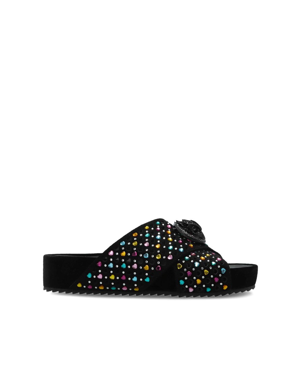Kurt Geiger Chelsea Cross Slides in White | Lyst