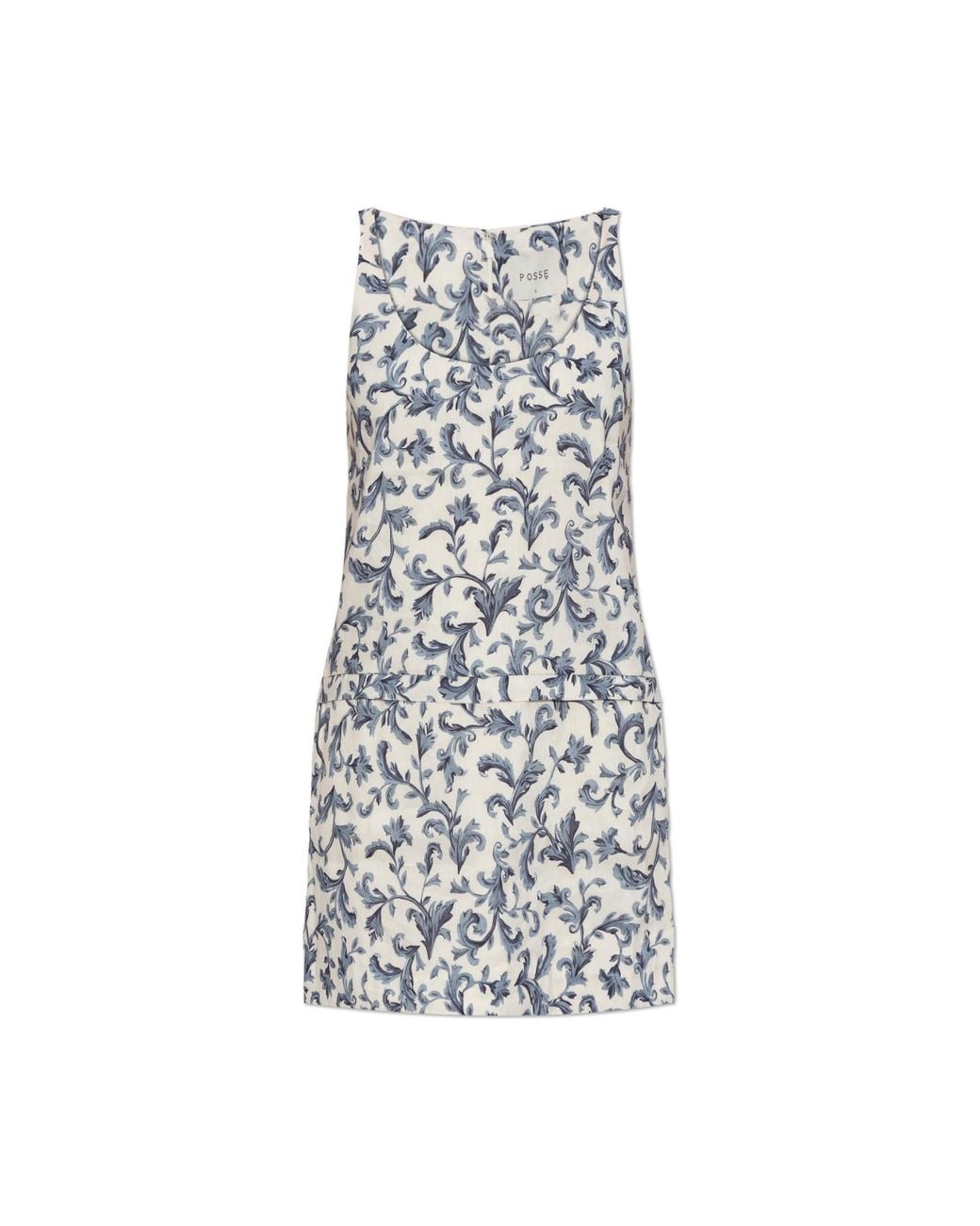 Posse Rue Shift Mini Dress in White | Lyst UK