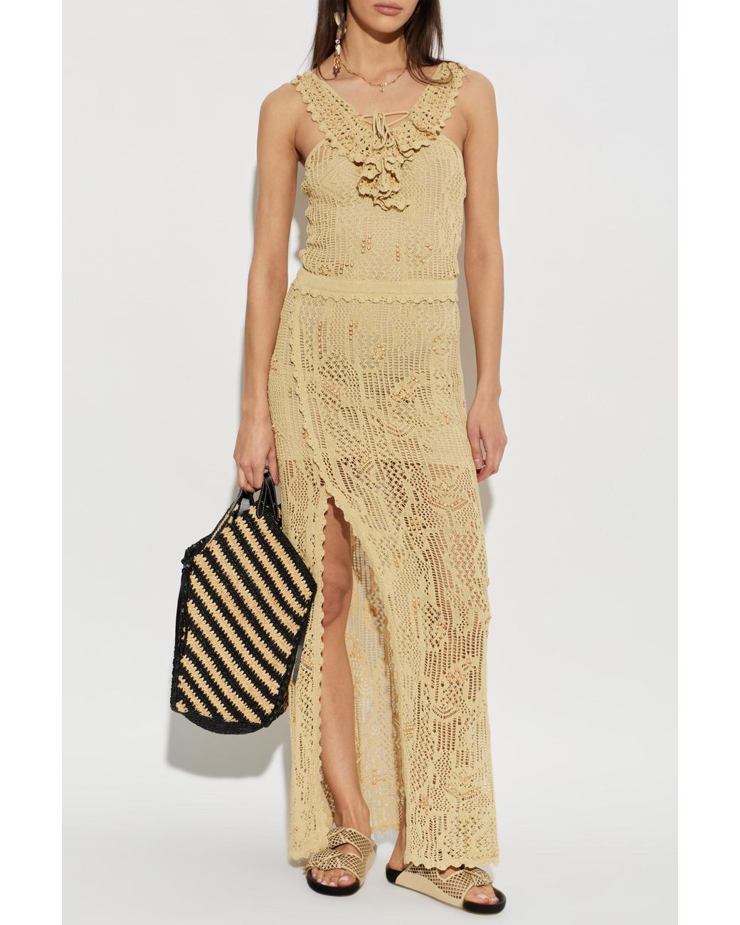 Isabel Marant Dress "Ornella" in Metallic | Lyst UK