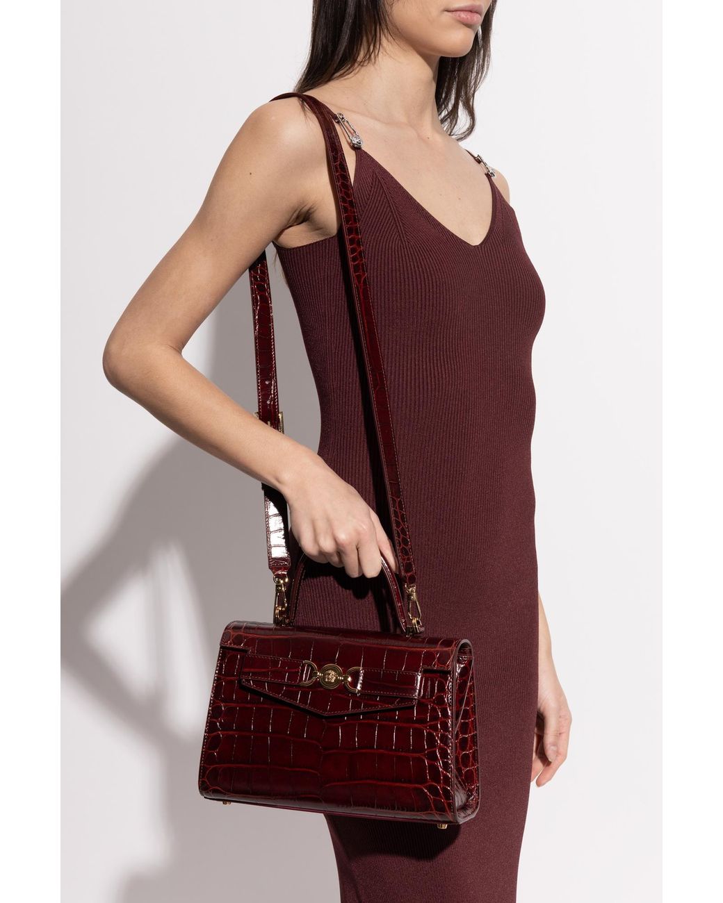 Versace Medusa '95' Hand Bag in Red | Lyst UK