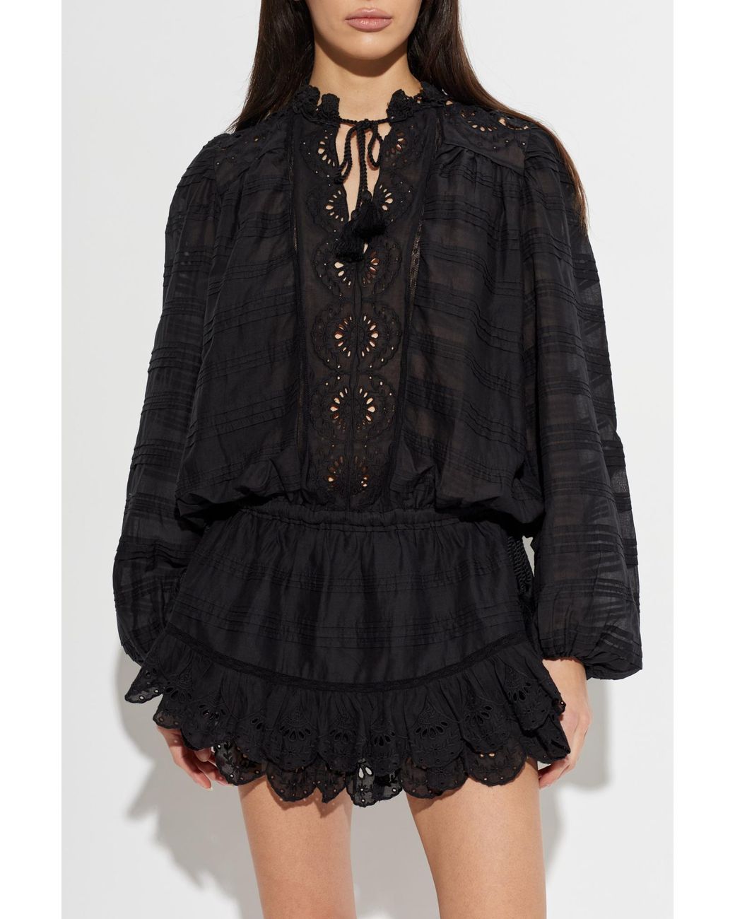 Isabel Marant Preya Dress in Black | Lyst UK