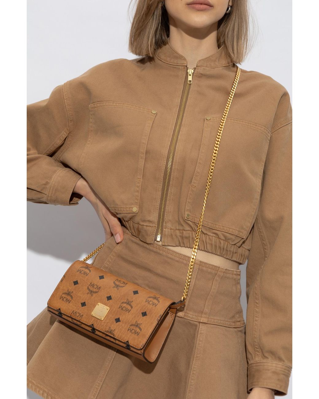 MCM Shoulder Bag in Brown | Lyst