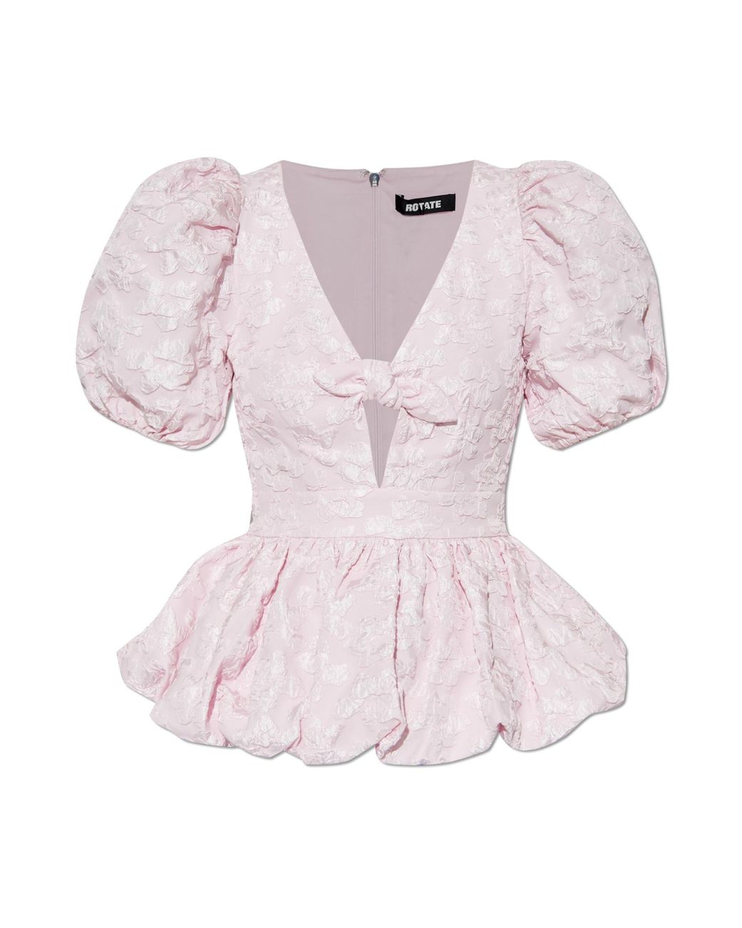 ROTATE BIRGER CHRISTENSEN Top With Floral Motif in Pink | Lyst UK