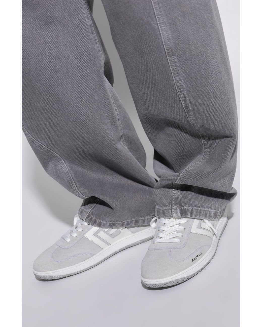 Balmain 'Swan' Sports Shoes in Gray for Men | Lyst