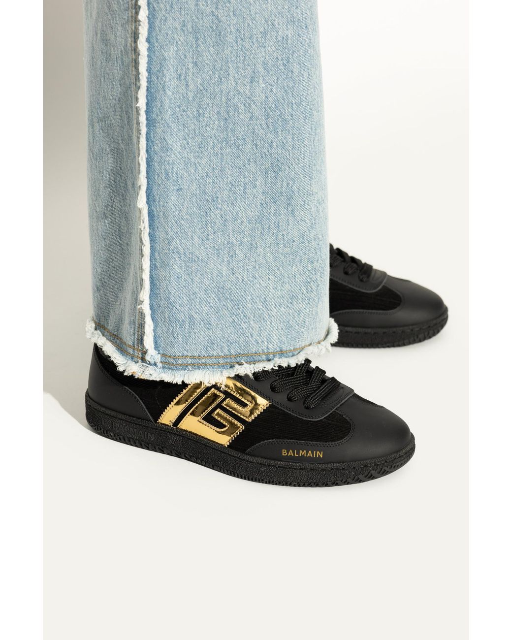 Balmain Sports Shoes in Blue | Lyst