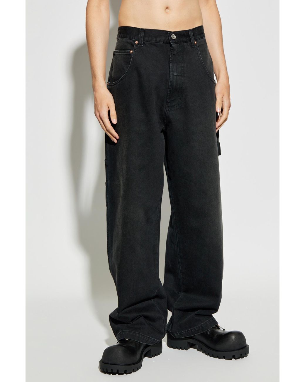 Vetements Jeans With Logo in Black for Men | Lyst UK