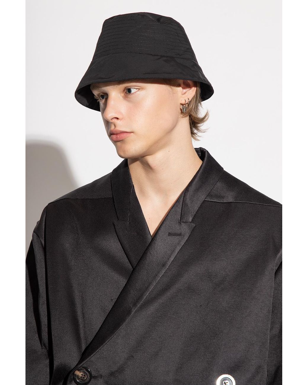 Rick Owens DRKSHDW Bucket Hat With Pocket in Black for Men | Lyst