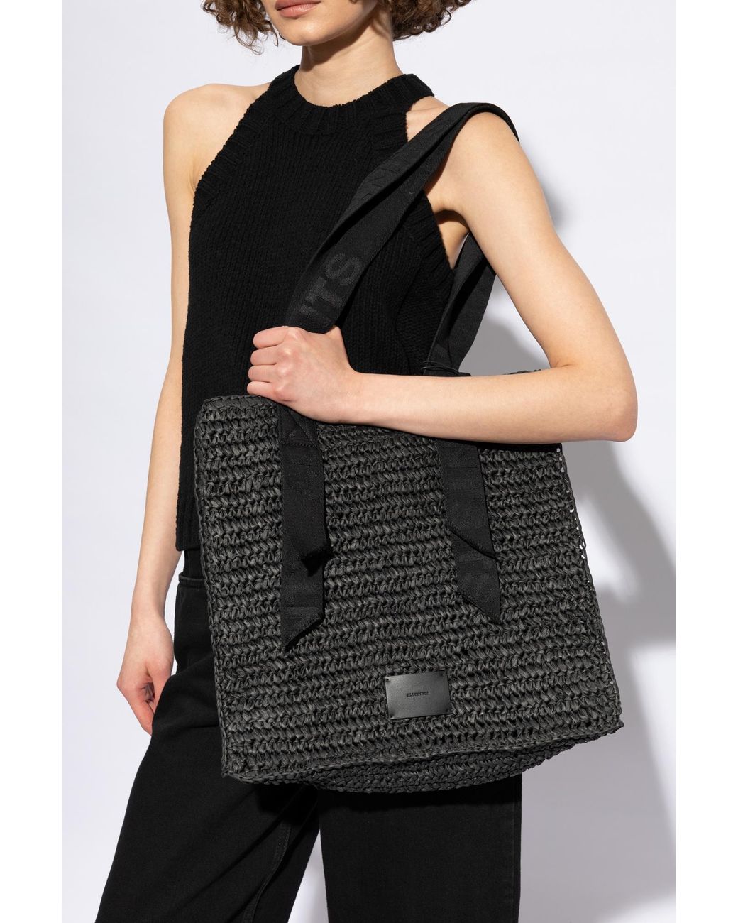 AllSaints ‘Lullah’ Shopper Bag in Black | Lyst