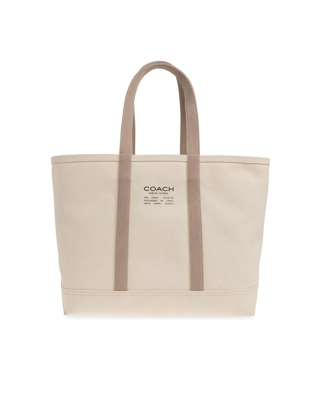 COACH Shopper Bag in Natural | Lyst